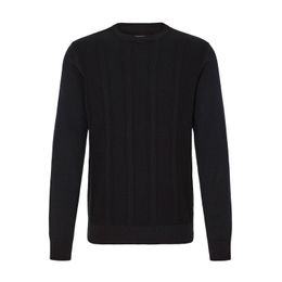 Blend Herren Strickfleece-Pullover "Strickpullover BHBaron", schwarz, Gr. XL, Obermaterial: 100% Baumwolle CO., Pullover