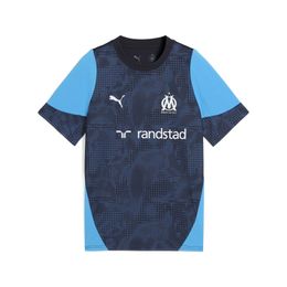 Puma M&auml;dchen Trainingsshirt "Olympique de Marseille Trainingstrikot Jugendliche", blau, Gr. 152, Obermaterial: 100% Polyester, Shirts