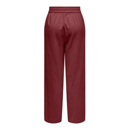 Only Damen Schlupfhose "ONLTIZANA COTTON LOOSE PANTS WVN NOOS", rot, Gr. M, unifarben, Web, Obermaterial: 100% Baumwolle, Hosen