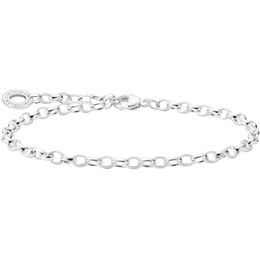 Thomas Sabo Damen Charm-Armband "X0163-001-12-L17, L18,5", 18,5, Silber 925 (recycelt), silber, Silber 925 (recycelt), Armb&auml;nder