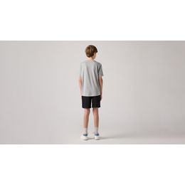 LEVI'S KIDS M&auml;dchen Sweatshorts "LVB MINI BATWING SHORTS", schwarz, Gr. 16, unifarben, Sweatware, Obermaterial: 60% Baumwolle, 40% Polyester, Hosen,
