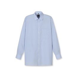 OLYMP Herren Businesshemd "OLYMP Luxor, Comfort Fit - Big, Kent", blau, Gr. 50, 100% Baumwolle, Hemden