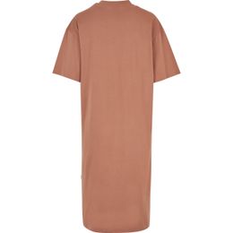 Urban Classics Damen A-Linien-Kleid "Urban Classics Damen Ladies Organic Long Oversized Tee Dress"terracotta, Gr. L, unifarben, 100% Baumwolle,