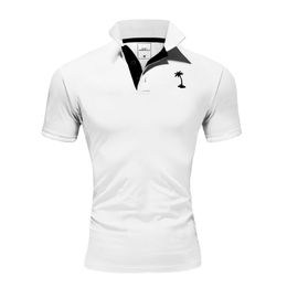 behype Herren Poloshirt "PALMSON", schwarz-wei&szlig;, Gr. XXL, unifarben, 100% Baumwolle, Shirts, mit kontrastfarbigen Details