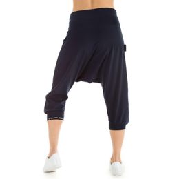 WINSHAPE Damen Haremshose "Haremshose WBE7", blau, Gr. XS, 90% Baumwolle, 10% Elasthan, Hosen, Dance-Style