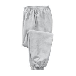 Herren Trainingshose, grau, Gr. 4, Fruit of the Loom, unifarben, 80% Baumwolle, 20% Polyester, Hosen
