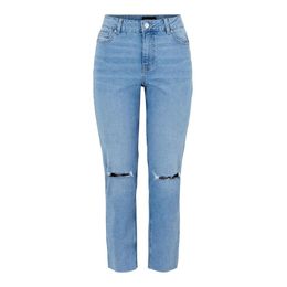 Pieces Jeans 'Luna' Damen Gr&ouml;&szlig;e 29 blue denim / braun