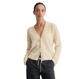Marc O'Polo MARC O'POLO Damen Cardigan "aus flauschiger Lambswool"raw cream, Gr. S, unifarben, Obermaterial: 80% Schurwolle, 20% Kaschmir, Strickjacken