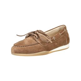 Nero Giardini Damen Bootsschuh "Nero Giardini Halbschuhe Veloursleder", Gr. 38, braun, Veloursleder, Schuhe