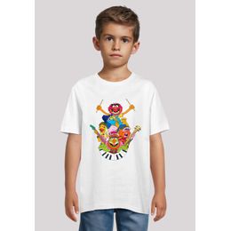 F4NT4STIC M&auml;dchen T-Shirt "Disney Muppets Dr. Teeth and The Electric Mayhem", wei&szlig;, Gr. 146, Obermaterial: 100% Baumwolle, Shirts, Premium Qualit&auml;t