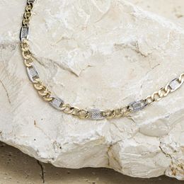 Firetti Damen Armband "Schmuck Geschenk Gold 333 Armschmuck Armkette 2-farbig bicolor", 23, Gelbgold 333, gold, Gelbgold 333, Armb&auml;nder, Made in
