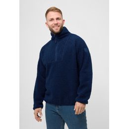 Derbe Herren Fleecejacke "Kuschelby Troyer", blau, Basic, Gr. XXXL, Obermaterial: 100% Polyester, Jacken, Fleecepullover, Halfzip, warm, l&auml;ssig