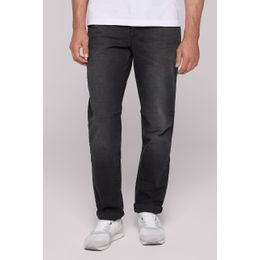 CAMP DAVID Herren Comfort-fit-Jeans, schwarz, Gr. 40, Abriebeffekte, Denim/Jeans, Material: 98% Baumwolle, 2% Elasthan, Zusatz: Enth&auml;lt nichttextile