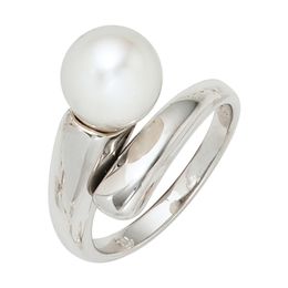 Jobo Damen Perlenring, 52, Perlen Silber 925 (Sterlingsilber), silber, Perlen, Silber 925 (Sterlingsilber), Fingerringe, 925 Silber mit einer