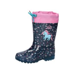 Lico M&auml;dchen Gummistiefel "Stiefel Powerlight W Blinky", Gr. 27, blau, Synthetik, Schuhe