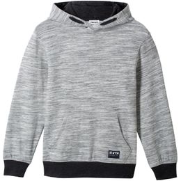 bonprix Jungen Hoodie, grau, Gr. 128, Obermaterial: 72% Baumwolle, 22% Polyester, 6% Viskose. Kapuzenfutter: 60% Baumwolle, 40% Polyester,