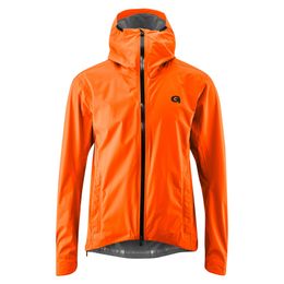 Gonso Herren Fahrradjacke "Save Jacket Trail M", orange, Gr. 4XL, 100% Polyester, Jacken, Herren Regenjacke wind- und wasserdicht, Radjacke mit Kapuze