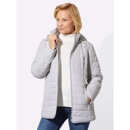 Classic Basics Damen Steppjacke, grau, Gr. 54, unifarben, 100% Polyester, Wattierung:100% Polyester, Jacken