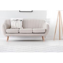 Teppich me gusta, B:80cm H:20mm L:250cm, blau, Kunstfaser, Wohnzimmer, Teppiche, "Vivica 200", besonders weich durch Microfaser, Wohnzimmer