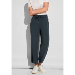 Street One Damen Culotte, gr&uuml;n, Gr. 32, unifarben, Stoff, 100% Viskose, Hosen, Elastikbund mit Tunnelzug