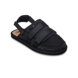 Quiksilver Herren Sandale "River Session Mule", Gr. 11, schwarz, Obermaterial: 65% Textil/25% Synthetik-PU/10% Rei&szlig;verschluss, Futter: 100%