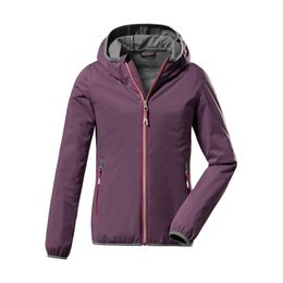 Killtec M&auml;dchen Funktionsjacke "KOS 164 GRLS JCKT", lila, Gr. 116, Oberstoff: 100% Polyester, Jacken, Ultraleichte, wasserabweisende M&auml;dchenjacke,