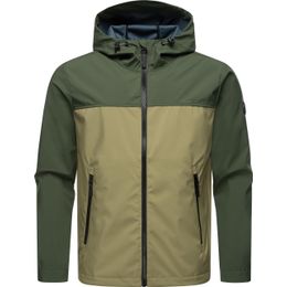 Ragwear Herren Softshelljacke "Shellwie Block", gr&uuml;n, Gr. M, Obermaterial: 100% Polyester. Futter: 100% Polyester, Jacken, wasserdichte Herren