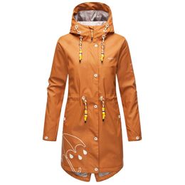 Marikoo Damen Outdoorjacke "Dancing Umbrella", braun, Gr. XS, Obermaterial: 70% Polyester, 30% Polyurethan, Innenseite: 100% Polyester, Futter: 100%