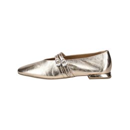H&ouml;gl H&Ouml;GL Damen Ballerina "H&ouml;gl Ballerinas Leder", Gr. 42, gold, Leder, Schuhe
