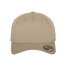 Flexfit Flex Cap "Flexfit Unisex Flexfit 5 Panel"khaki, Gr. S, unifarben, 97% Polyester, 3% Elasthan, Caps
