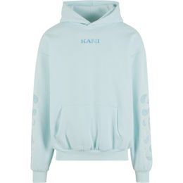Kapuzenpullover Karl Kani "Karl Kani Retro Paisley Os Hoodie", Herren, Gr. XL, turquoise, 65% Baumwolle, 35% Polyester, mehrfarbig, normal, ohne Ausschnitt, Pullover Kapuzenpullover
