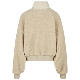 Karl Kani Damen Bomberjacke "Karl Kani OG Crop Teddy Bomber Jacket"sand, Gr. S, mehrfarbig, 100% Polyester, Jacken