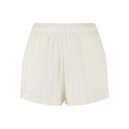 Karl Kani Damen Shorts "Karl Kani Woven Signature Pointelle Shorts", wei&szlig;, Gr. M, unifarben, 50% Baumwolle, 50% Viskose, Hosen