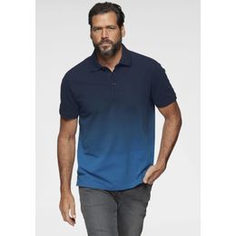 MAN'S WORLD MAN'S WORLD Herren Poloshirt, blau, Gr. 4XL, bestickt, Piqu&eacute;, Obermaterial: 100% Baumwolle, Shirts, Kurzarm, mit Polokragen, aus Piqu&eacute;-Stoff, mit