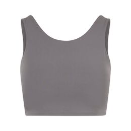 Urban Classics Damen Sport-BH "Urban Classics Ladies Sports Bra low back", Gr. Ssenior grau, 80% Nylon, 20% Elasthan, BHs