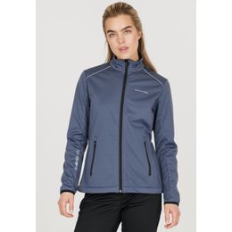 Endurance Damen Softshelljacke "Zora", blau, Gr. 38, unifarben, 100% Polyester, Jacken, mit wasser- und winddichter Funktion