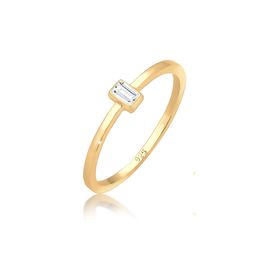 Elli Premium Damen Verlobungsring "Topas Wei&szlig; 925 Sterling Silber", 52mm, Silber 925 (Sterlingsilber), 1mm, gold, Silber 925 (Sterlingsilber),