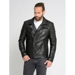 Mustang Herren Lederjacke "31022123", schwarz, Gr. XL, Obermaterial: 100% Lammleder. Futter: 100% Baumwolle. &Auml;rmelfutter: 100% Polyester.