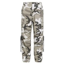 Brandit Herren Cargohose "Brandit Herren M-65 Vintage Cargo Pants"snowcamouflage, Gr. 7XL, 100% Baumwolle, Hosen