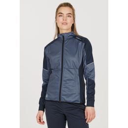 Endurance Damen Laufjacke "Ludmilla", blau, Gr. 46, mehrfarbig, 100% Polyester, Jacken, aus wasserabweisendem Material