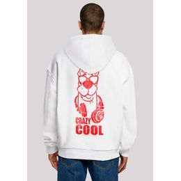 F4NT4STIC Herren Kapuzenpullover "Scooby Doo Crazy Cool", wei&szlig;, Gr. L, Obermaterial: 100% Baumwolle, Pullover, Print