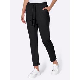 Heine Damen 7/8-Hose, schwarz, Gr. 44, unifarben, 80% Polyamid, 20% Elasthan, Hosen