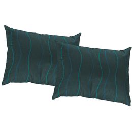 Dekokissen WIRTH, B:40cm L:60cm, blau, Baumwolle, Polyester, Dekokissen_Sitzkissen_Kissenh&uuml;llen, "Sepino", Kissenh&uuml;lle ohne F&uuml;llung, 2 St&uuml;ck