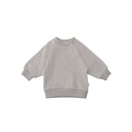 Liliput M&auml;dchen Sweatshirt "grau melange", grau, Gr. 86, meliert, 80% Baumwolle, 20% Polyester, Sweatshirts, mit elastischen Rippb&uuml;ndchen