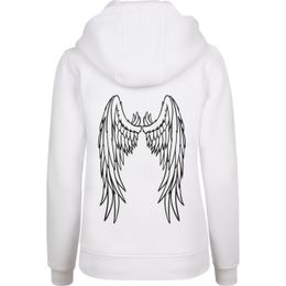 MISS TEE Damen Kapuzensweatshirt "Miss Tee Damen Angel Wings Hoody"wei&szlig;, Gr. M, unifarben, 65% Baumwolle, 35% Polyester, Sweatshirts