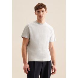 Seidensticker Herren T-Shirt, grau, Gr. L, unifarben, 100% Baumwolle, Shirts, 1/2 Rundhals Uni
