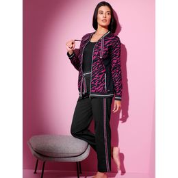 feel good Damen Langjacke, Gr. 36, pink, 95% Baumwolle, 5% Elasthan, gemustert, Jacken