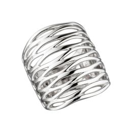 Jobo Damen Silberring, 58, Silber 925 (Sterlingsilber), silber, Silber 925 (Sterlingsilber), Fingerringe, breit 925 Silber