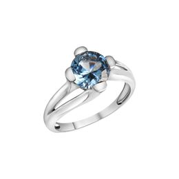 Vivance Damen Fingerring "925-Sterling Silber rhodiniert", 017 (53,5), Silber 925 (Sterlingsilber), wei&szlig;, Silber 925 (Sterlingsilber), Fingerringe