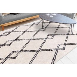 Hochflor-Teppich Calo-deluxe, B:160cm H:27mm L:230cm, beige, Kunstfaser, Teppiche, "Elvar-1000", besonders weich durch Microfaser, Wohnzimmer